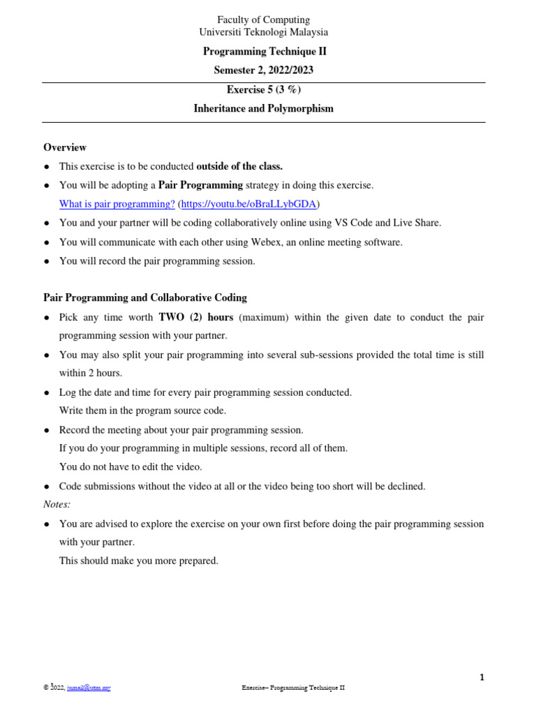 Inheritance and Polymorphism Exercise | PDF | Area | Computer Programming