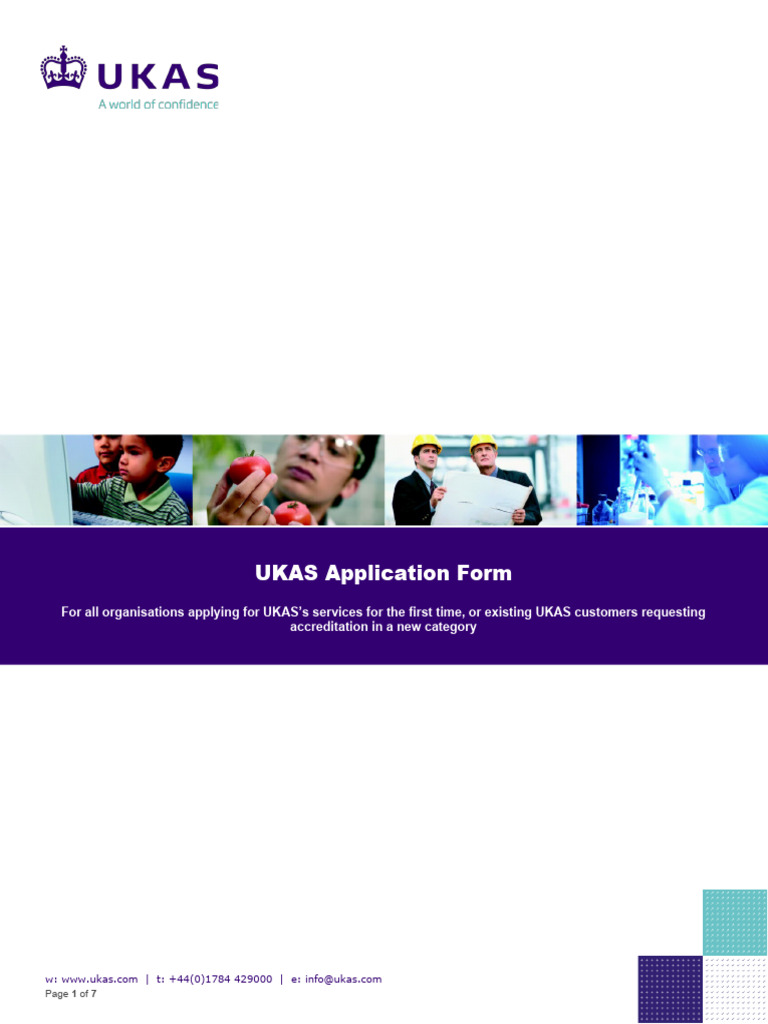 UKAS Accreditation Application Guide | PDF