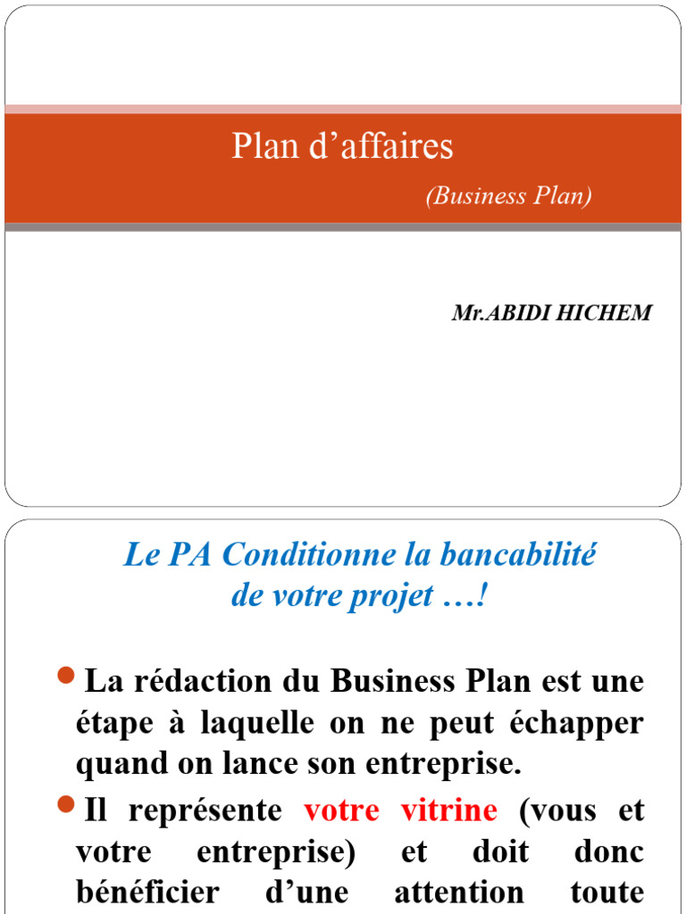 Plan D'affaires | PDF | Plan d'affaires | Commercialisation