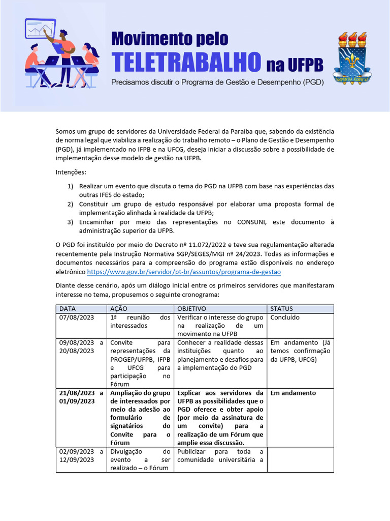 Teletrabalho Ufpb | PDF