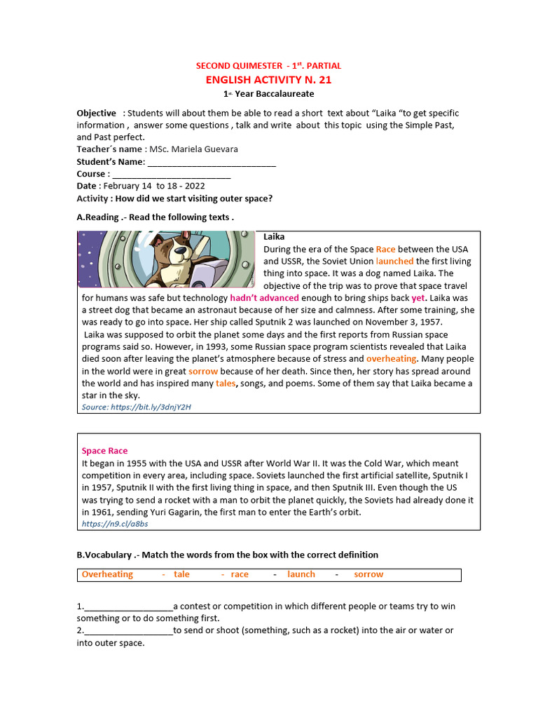 Laika's Space Journey & Impact | PDF | Sputnik 1 | Space Race