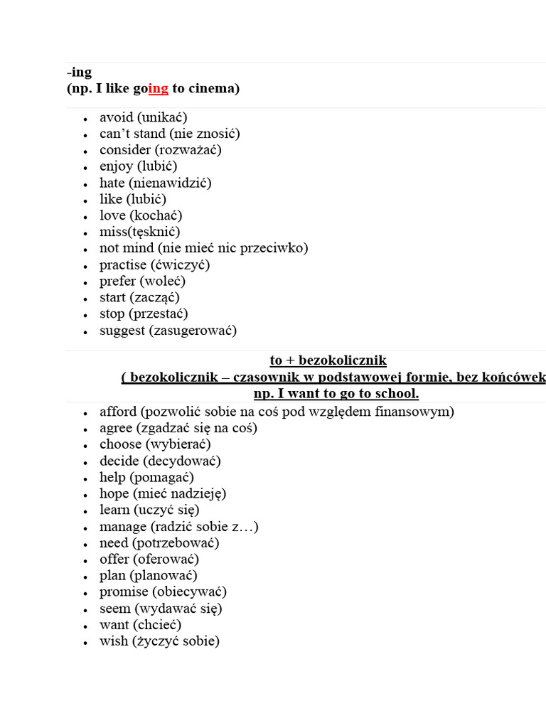 Skladnia Czasownikow | PDF Skladnia Czasownikow | PDF