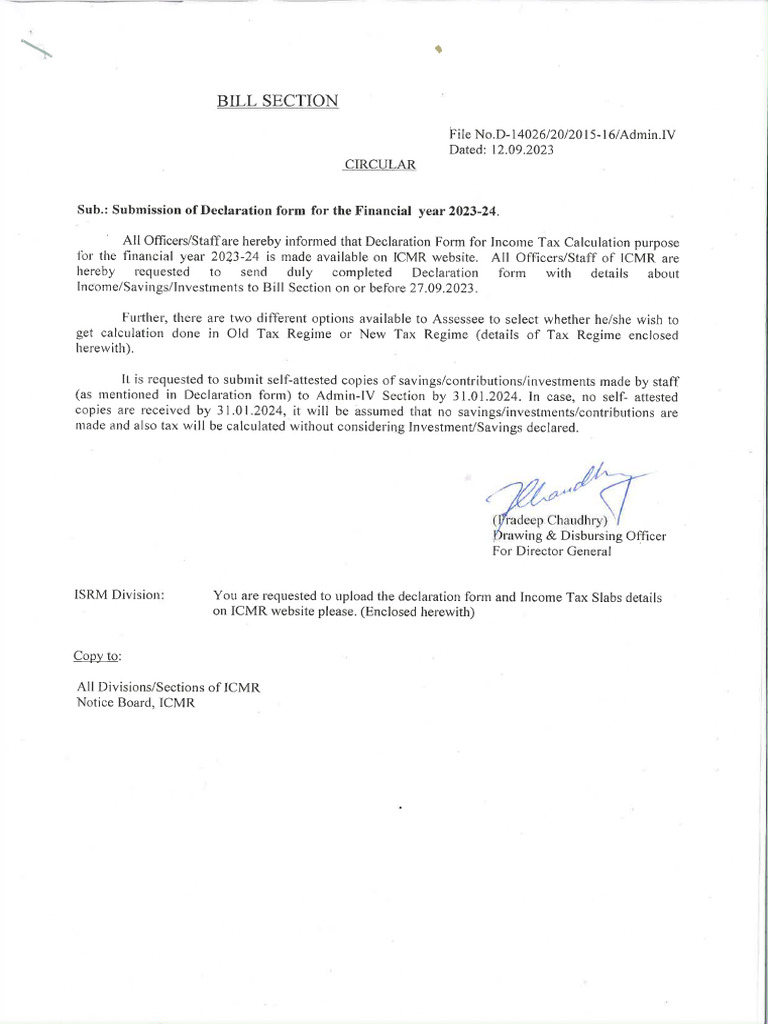 Declarationform 2023 24 | PDF