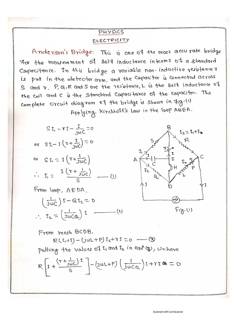Anderson's Bridge | PDF