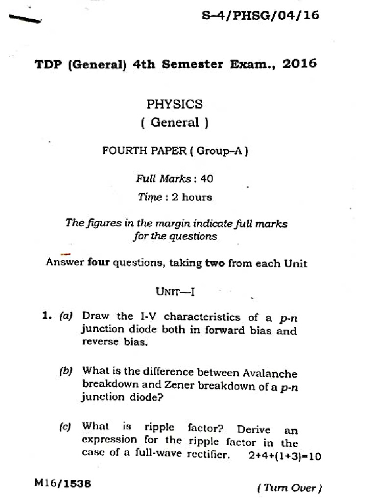 PHSG-4 (PYQ's) | PDF