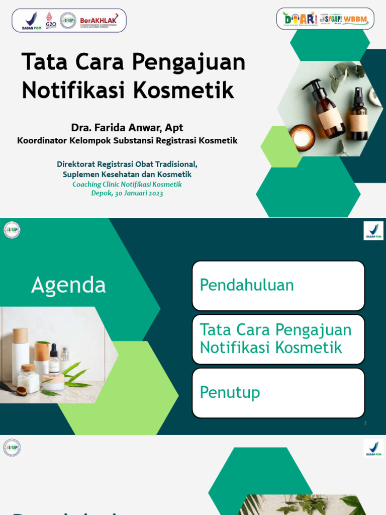 Tata Cara Notifikasi Kosmetik | PDF | Pengembangan Diri
