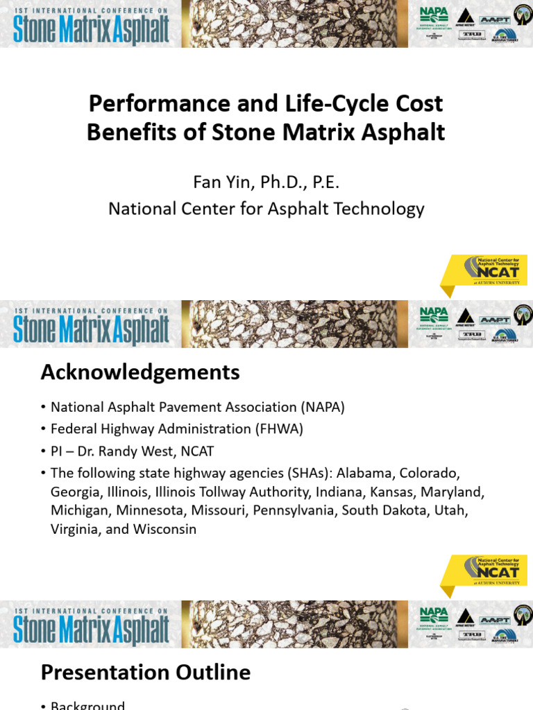 Performance and Life-Cycle Cost Benefits of SMA - Yin | PDF | Road ...