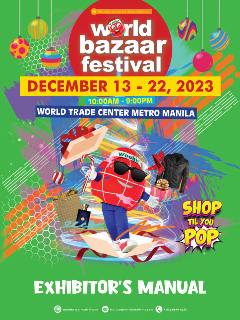 WBF 2023 - Exhibitor's Manual and Order Forms | PDF | Indemnity