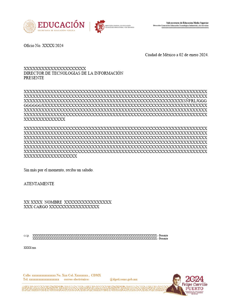 DGETI Membretada 2024 | PDF | Negocios