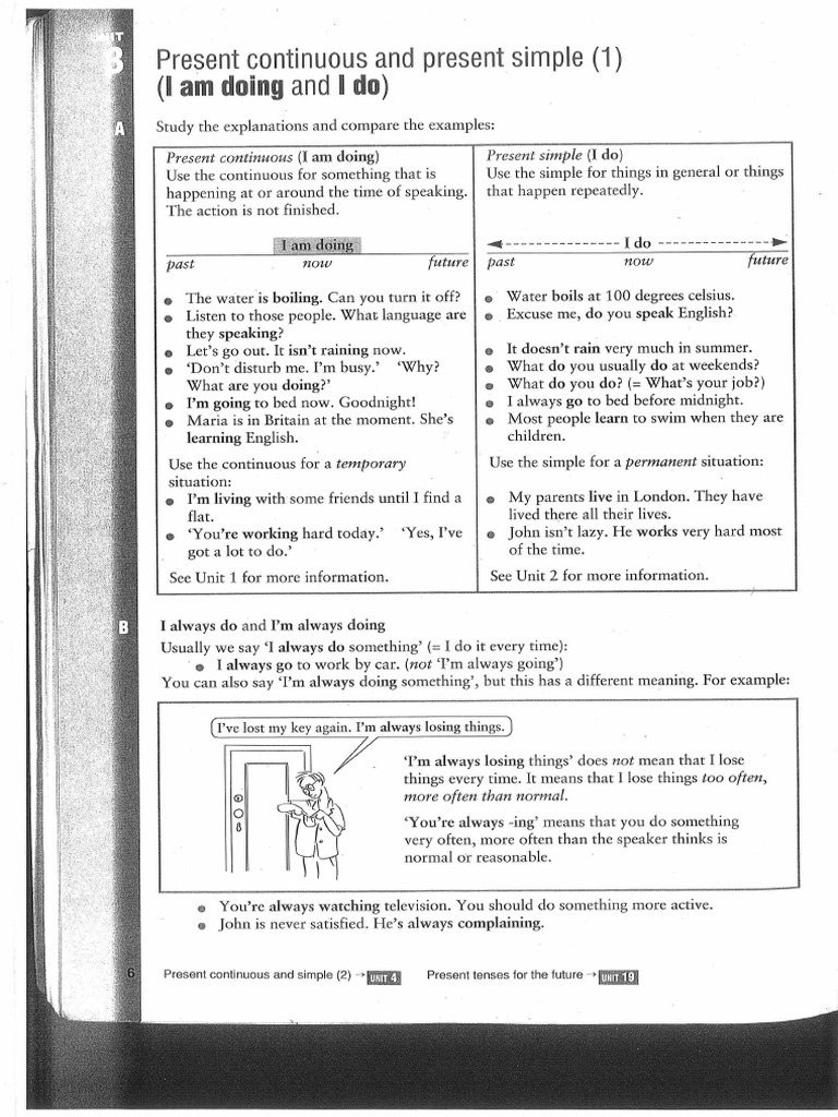 Blue Murphy Present Simple Continuous | PDF