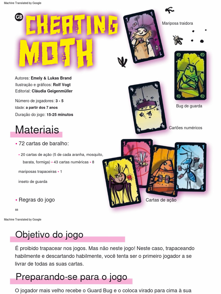 Cheating Moth Rules Portugues | PDF