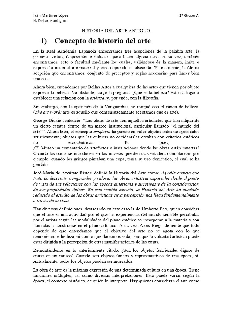 Historia del Arte Antiguo y su Patrimonio | PDF | Patrimonio de la ...