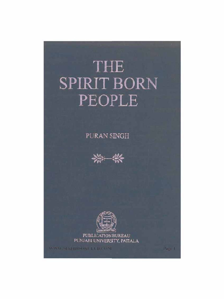 The Spirit Born People by Puran Singh | PDF
