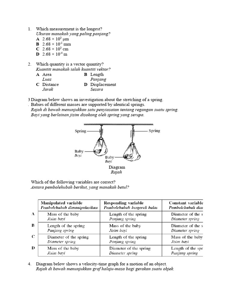 Soalan SPM 2009: Fizik dan Prinsip | PDF