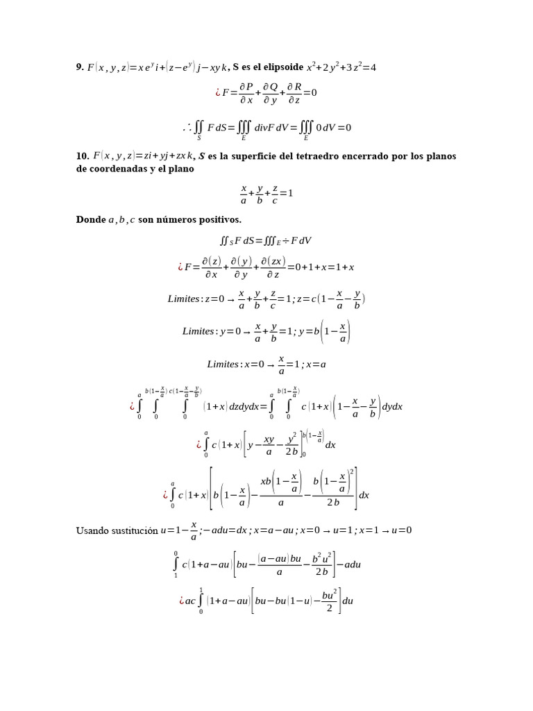 Ejercicios 16.9 25-32 | PDF