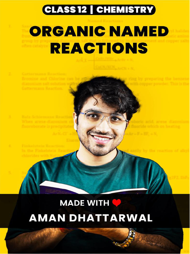 Class 12 Organic Name Reacyion | PDF | Amine | Aldehyde