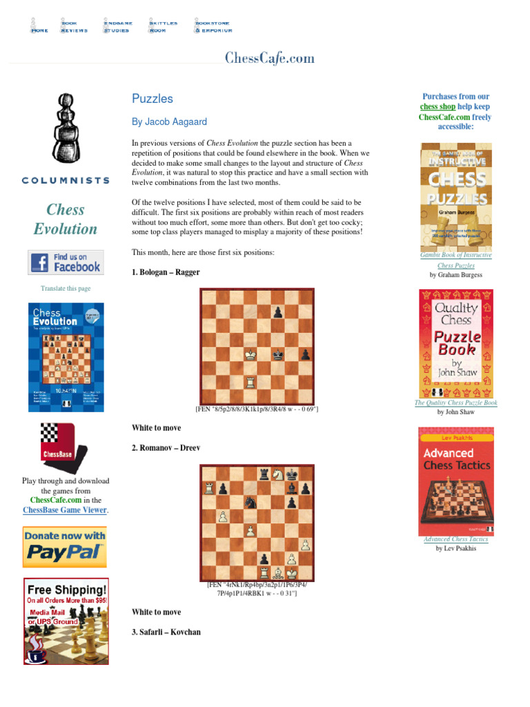 Chess Cafe - Chess Evolution 05 | PDF | Chess | Abstract Strategy Games