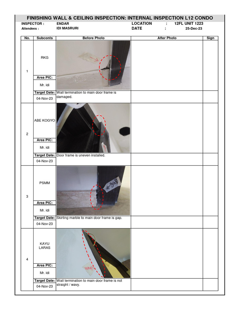 1223 Internal Inspection | PDF