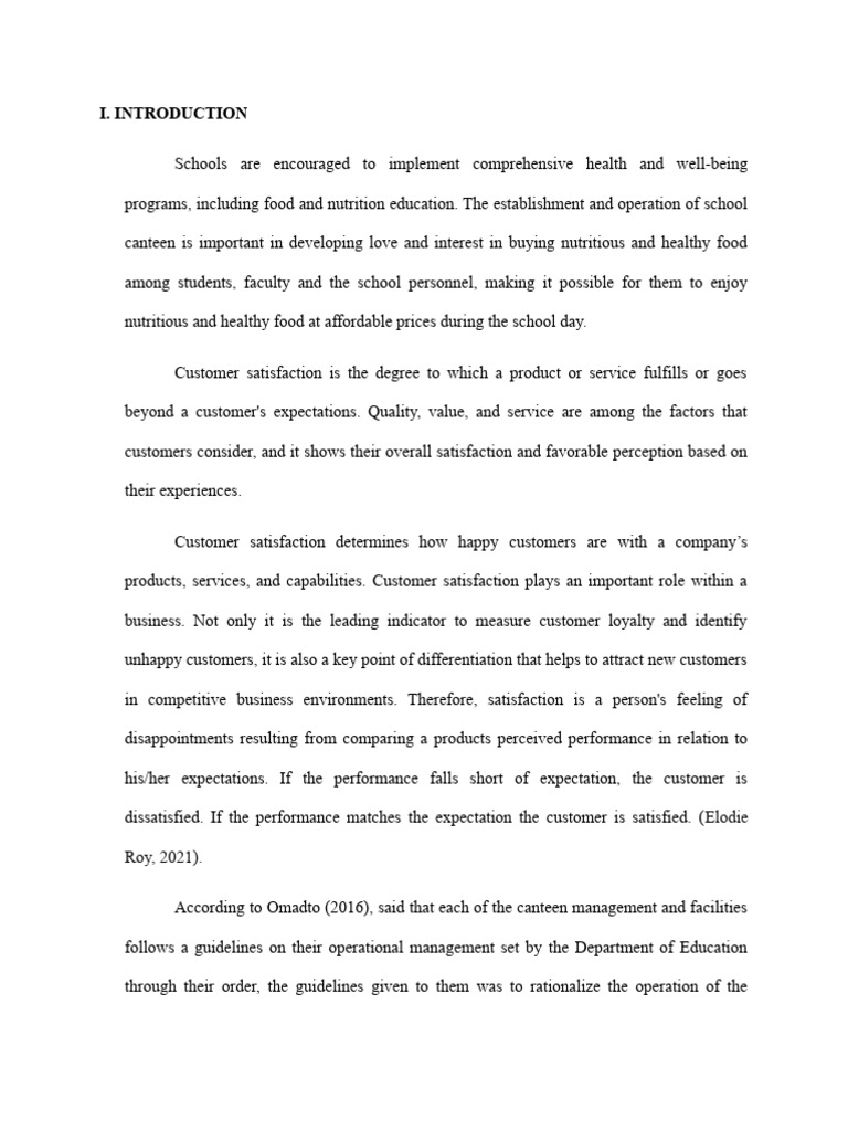 Chapter-1and-2 | PDF | Survey Methodology | Customer Satisfaction