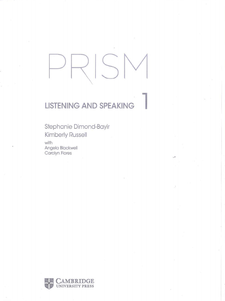 Prism Listening and Speaking 1 | PDF Prism Listening and Speaking 1 | PDF