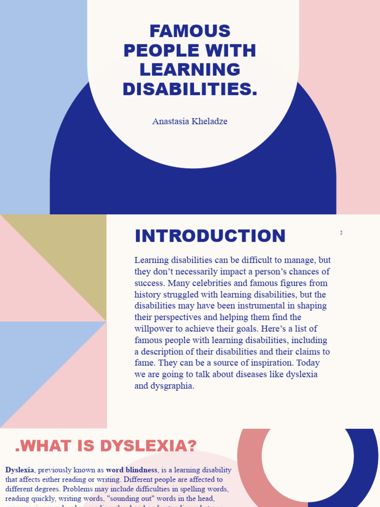Presentation 2 | PDF | Dyslexia | Learning Disability