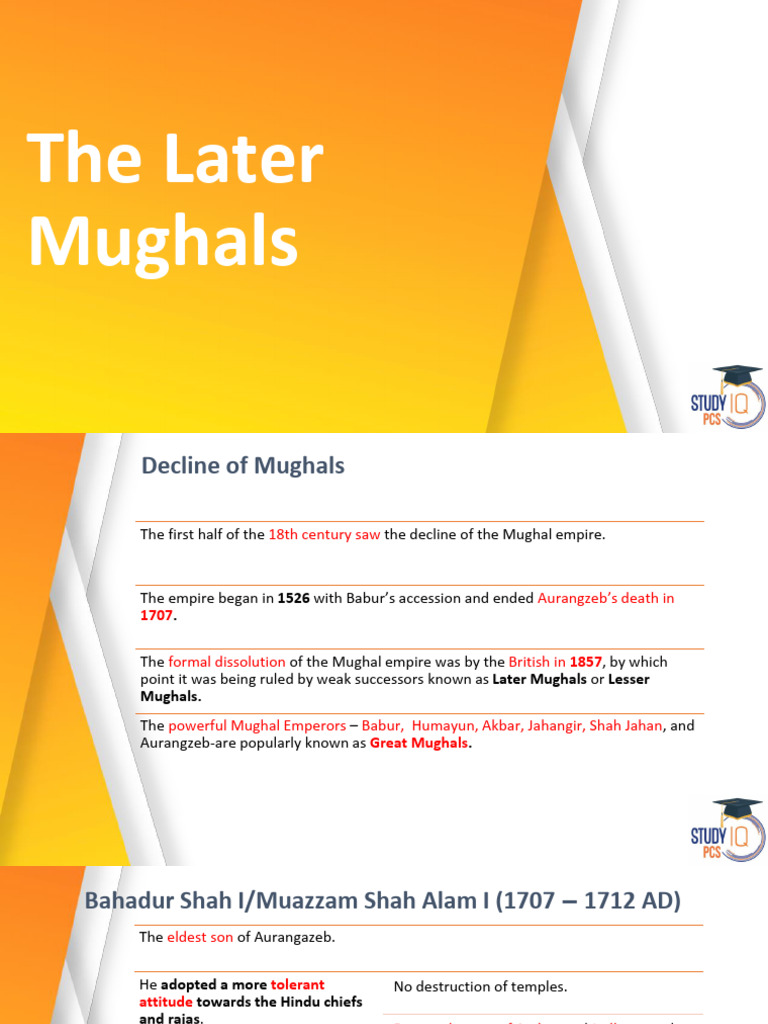 The Later Mughals 1680765240 | PDF | Mughal Empire
