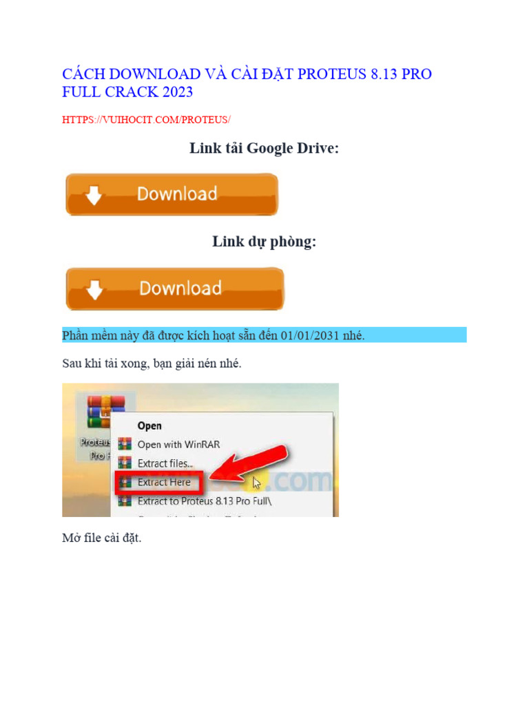 CÁCH DOWNLOAD VÀ CÀI ĐẶT PROTEUS 8 | PDF