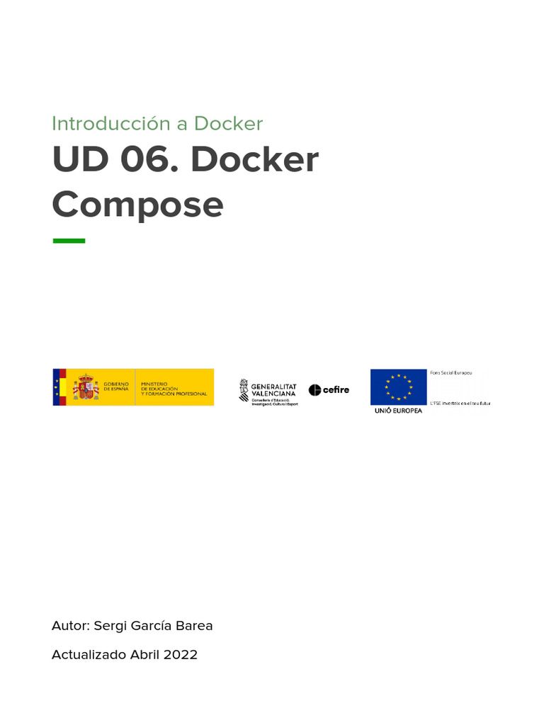 Unit 03 06 A Docker Compose Pdf Xml Word Press