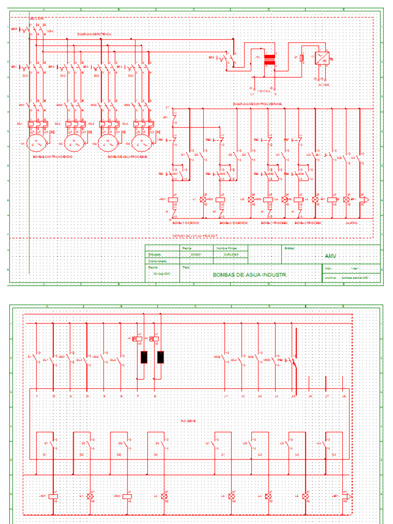 Planos de Bombas Servicio y Contraincendio Amv | PDF