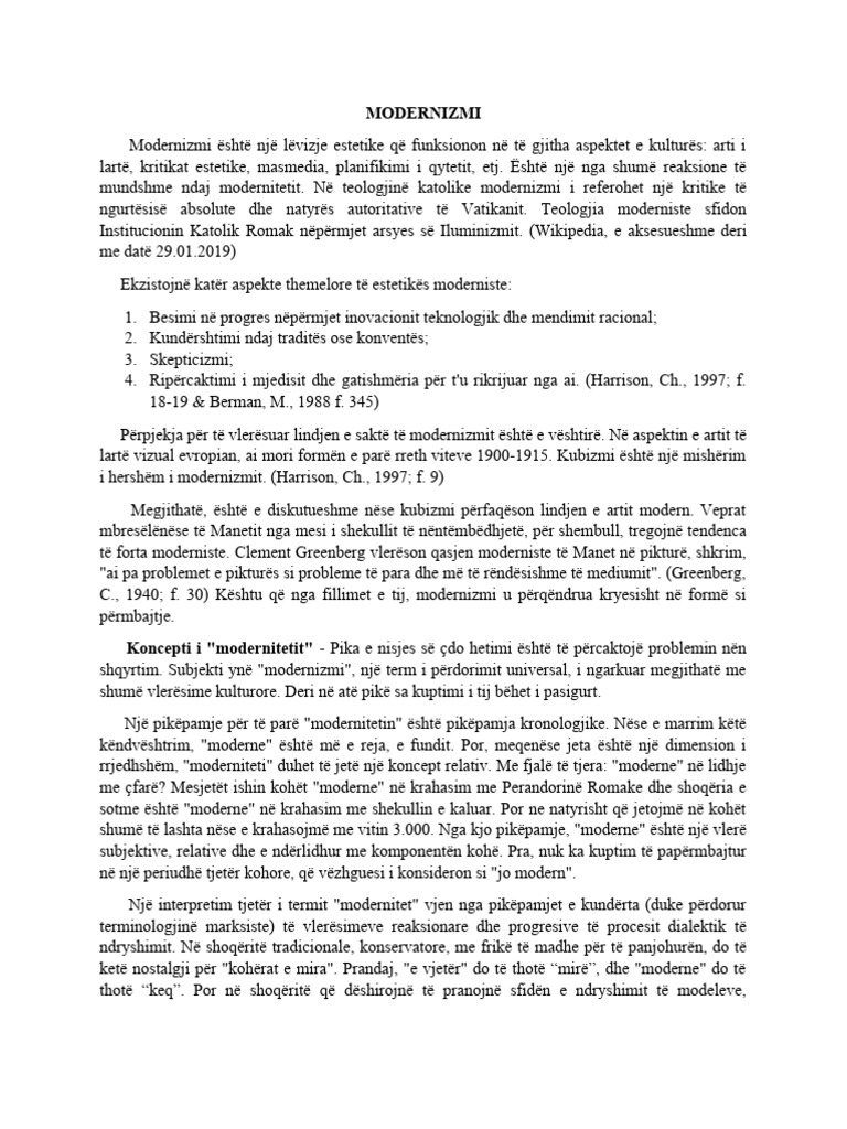 5 Fytyrat e Modernitetit - Denis Raufi | PDF