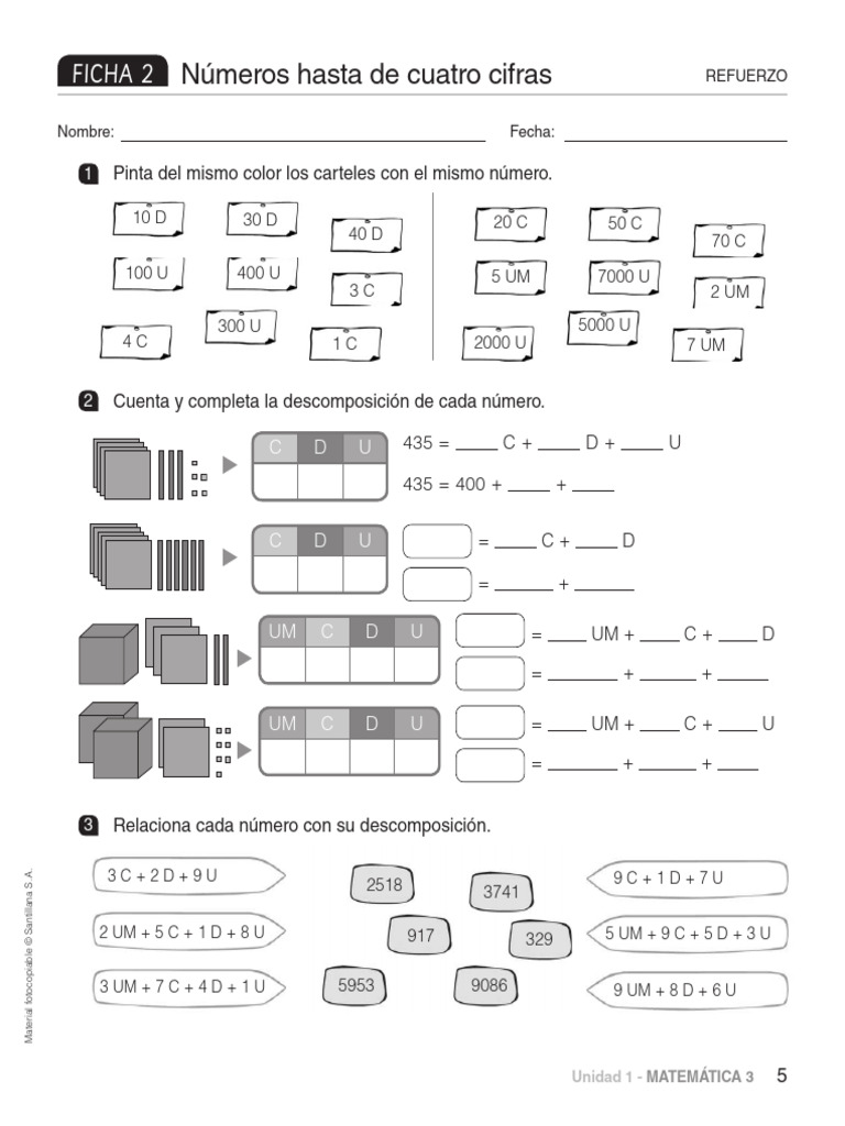 PDF Ma3 Ficha de Trabajo | PDF
