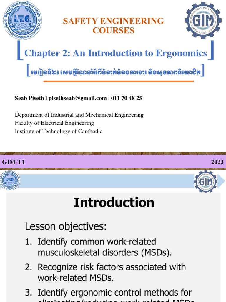 Chapter 2 An Introduction To Ergonomics | Download Free PDF | Human Factors And Ergonomics ...