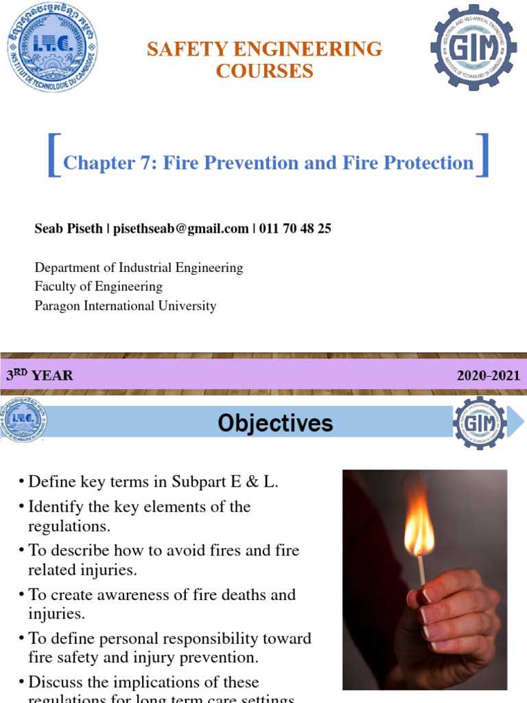 Chapter 7 Fire Prevention and Fire Protection | PDF | Firefighting | Fires