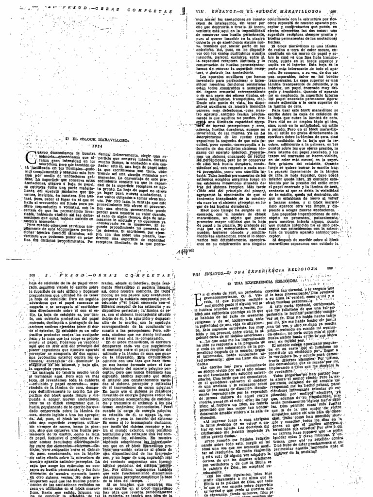 El Block Maravilloso - Freud | PDF