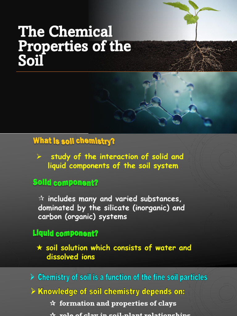 Chemical Properties of Soil | PDF | Soil | Hydroxide