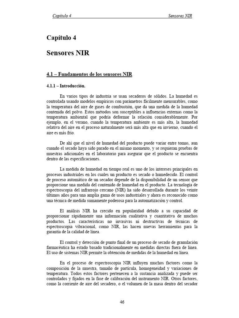 Sensores NIR | PDF