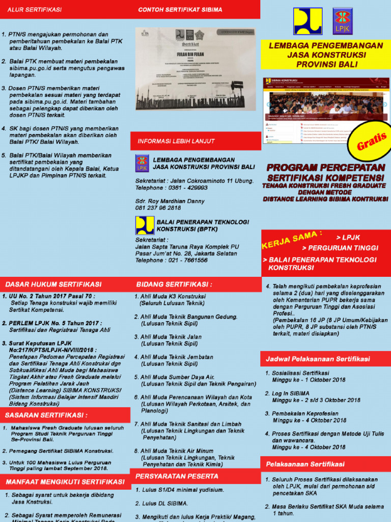 Brosur Percepatan Sertifikasi SIBIMA | PDF