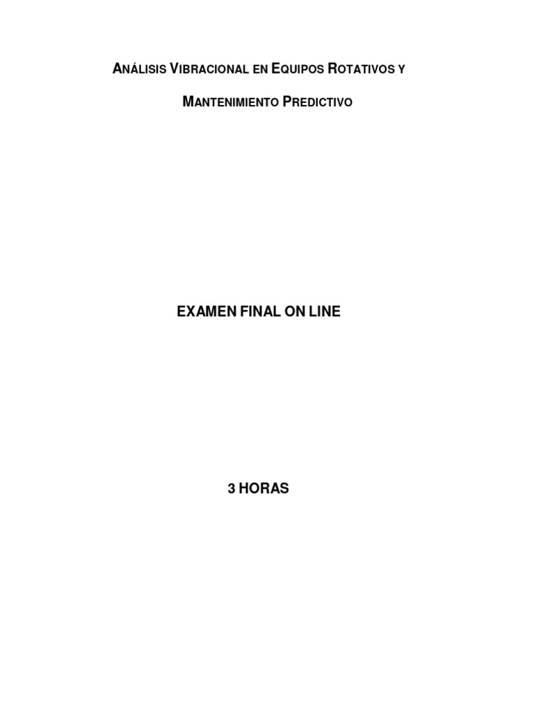 Examen AV | PDF | Engranaje | Rodamiento (Mecánico)