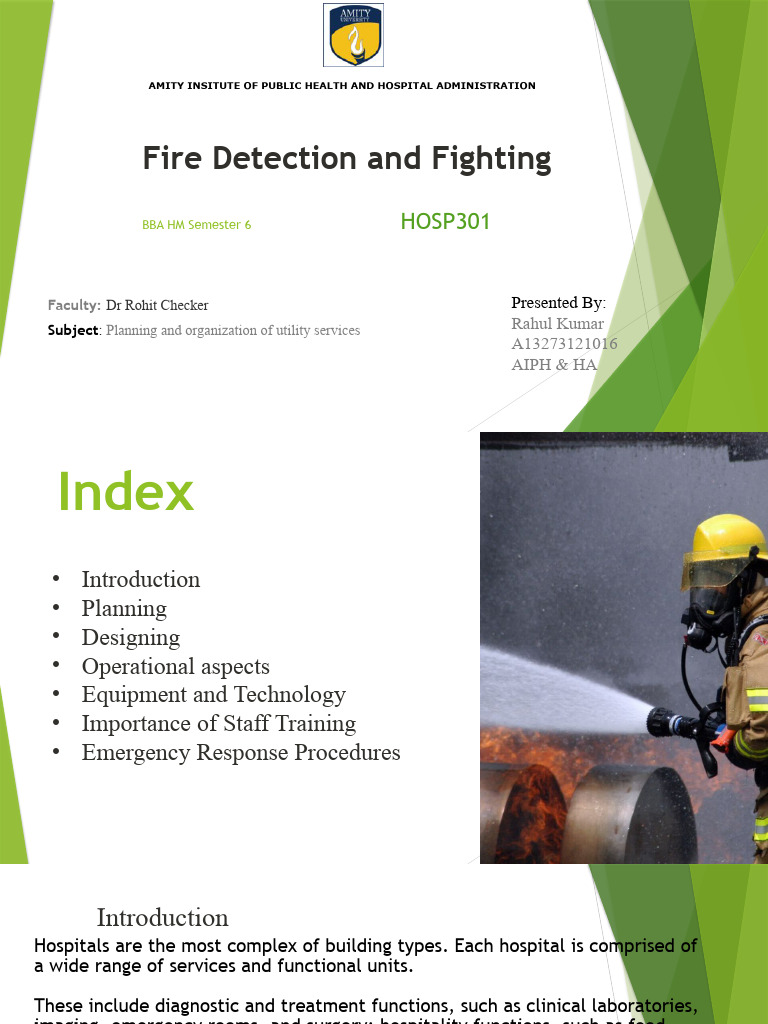Fire Detection and Fighting | PDF