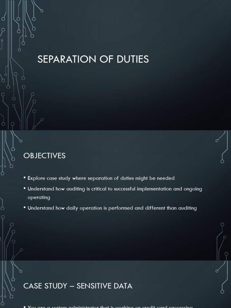 5 Separation Of Duties Pdf