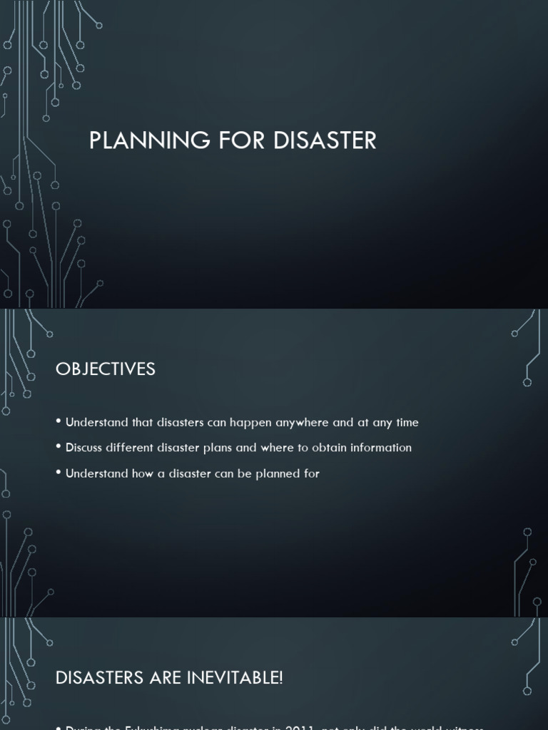 6 - Planning For Disaster | PDF | Science & Mathematics