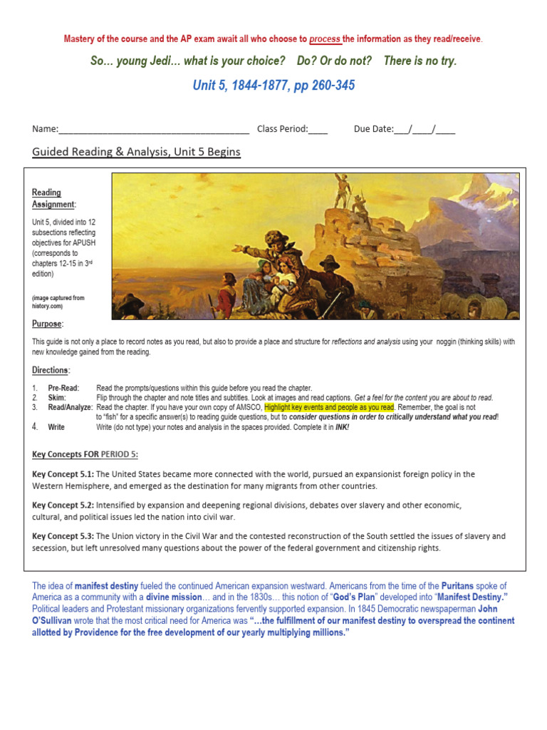 AMSCO Guided Reading - STUDENT PACKET-1 | PDF | American Civil War ... AMSCO Guided Reading - STUDENT PACKET-1 | PDF | American Civil War ...