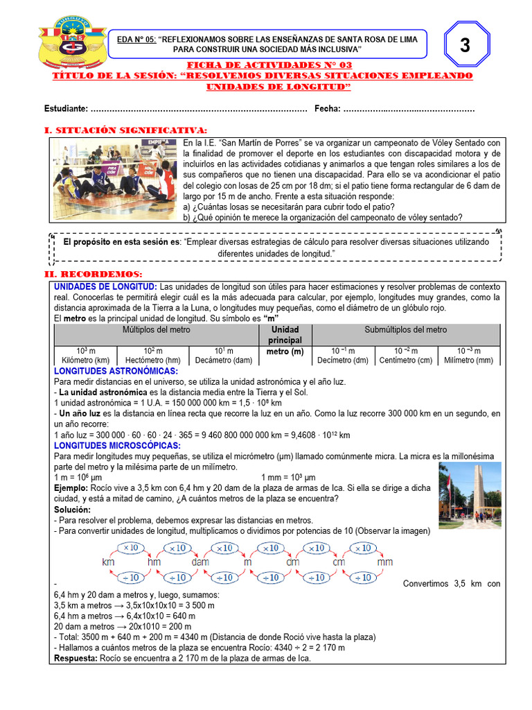 Ficha 3 - 3ero - Eda5 | PDF
