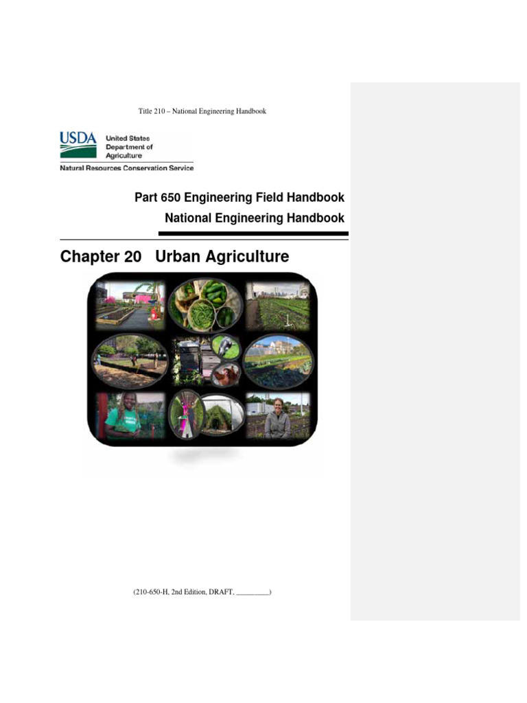 Urban Agriculture Engineering Handbook | PDF | Urban Agriculture ...