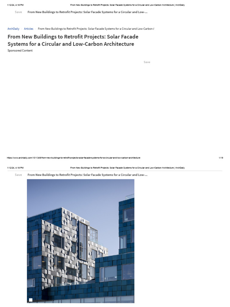 Solar Facade Systems For A Circular and Low-Carbon Architecture ...