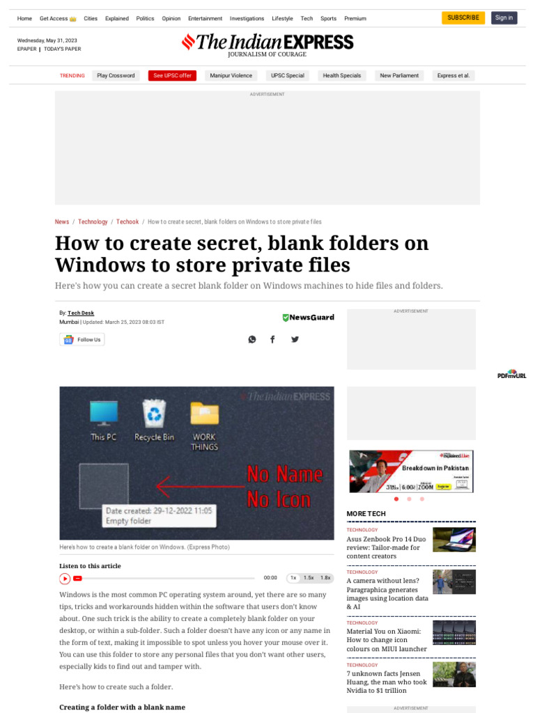 How To Hide A File Completely | PDF | Computer File | Icon (Computing)