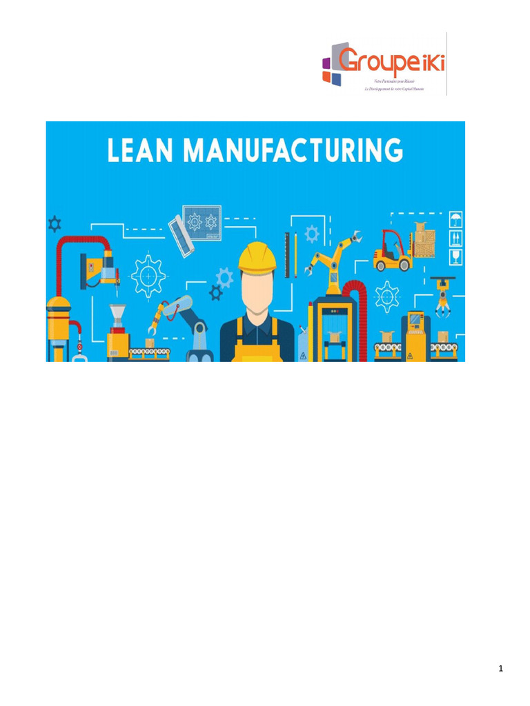 Lean Manufacturing : Optimisation et Valeur | PDF | Lean (production ...