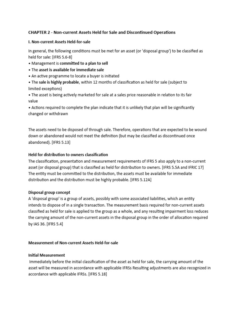 Non-current Assets and Discontinued Ops Guide | PDF | Fair Value | Income