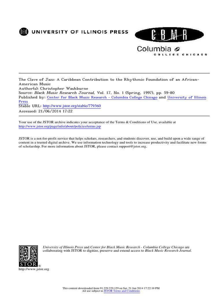 Clave of Jazz | PDF | Jazz | Musical Forms