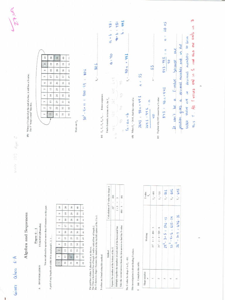Algebra Worked Examples Elena | PDF